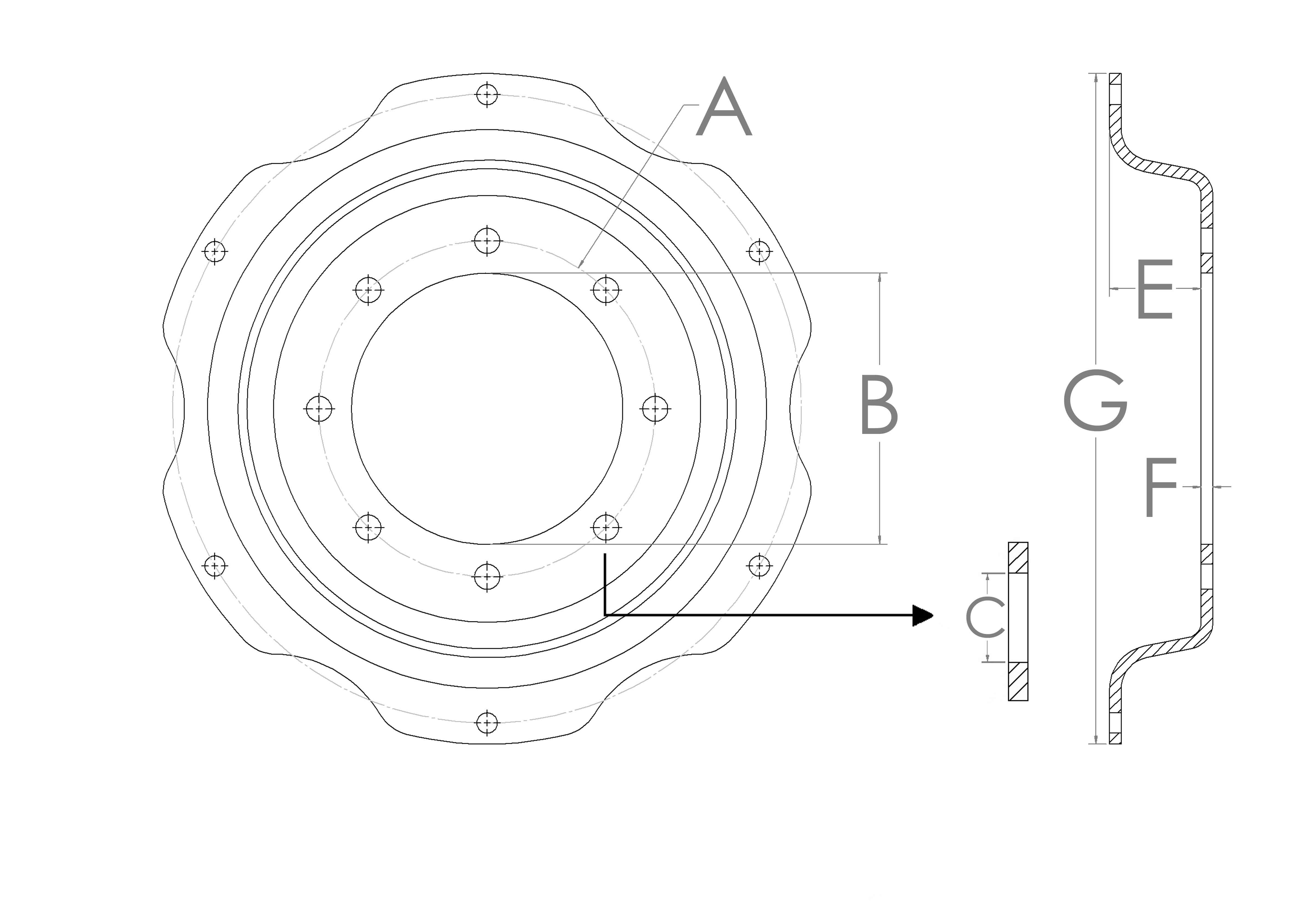 8 Hole JD Rims (10.826” BOLT CIRCLE) : Rim center : Wold, United States ...