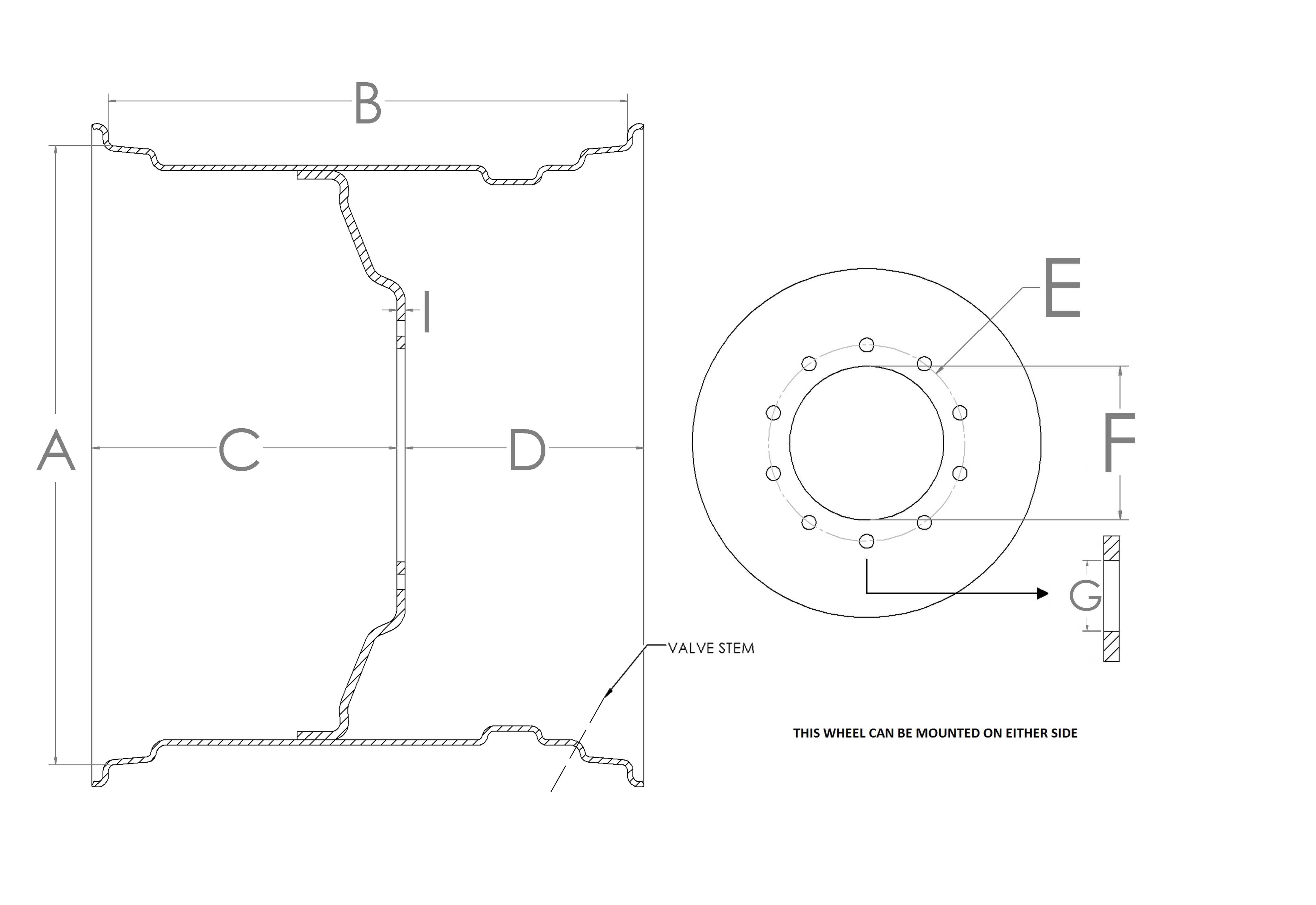Rear and Front Tractor Ag Rims with 10 Hole and 13.187 Bolt Circle ...