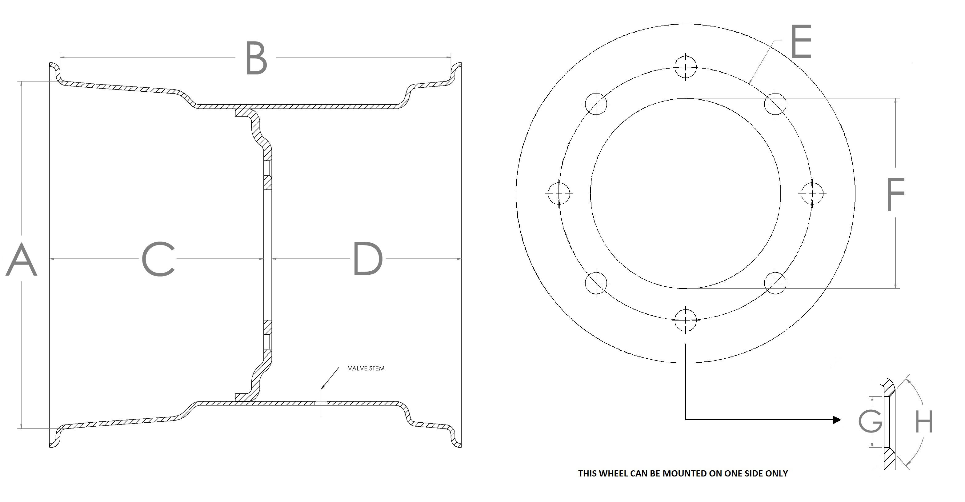 8 Hole Ag Rims with 8 bolt circle, Tractor Front/Implement Wheel Rims ...