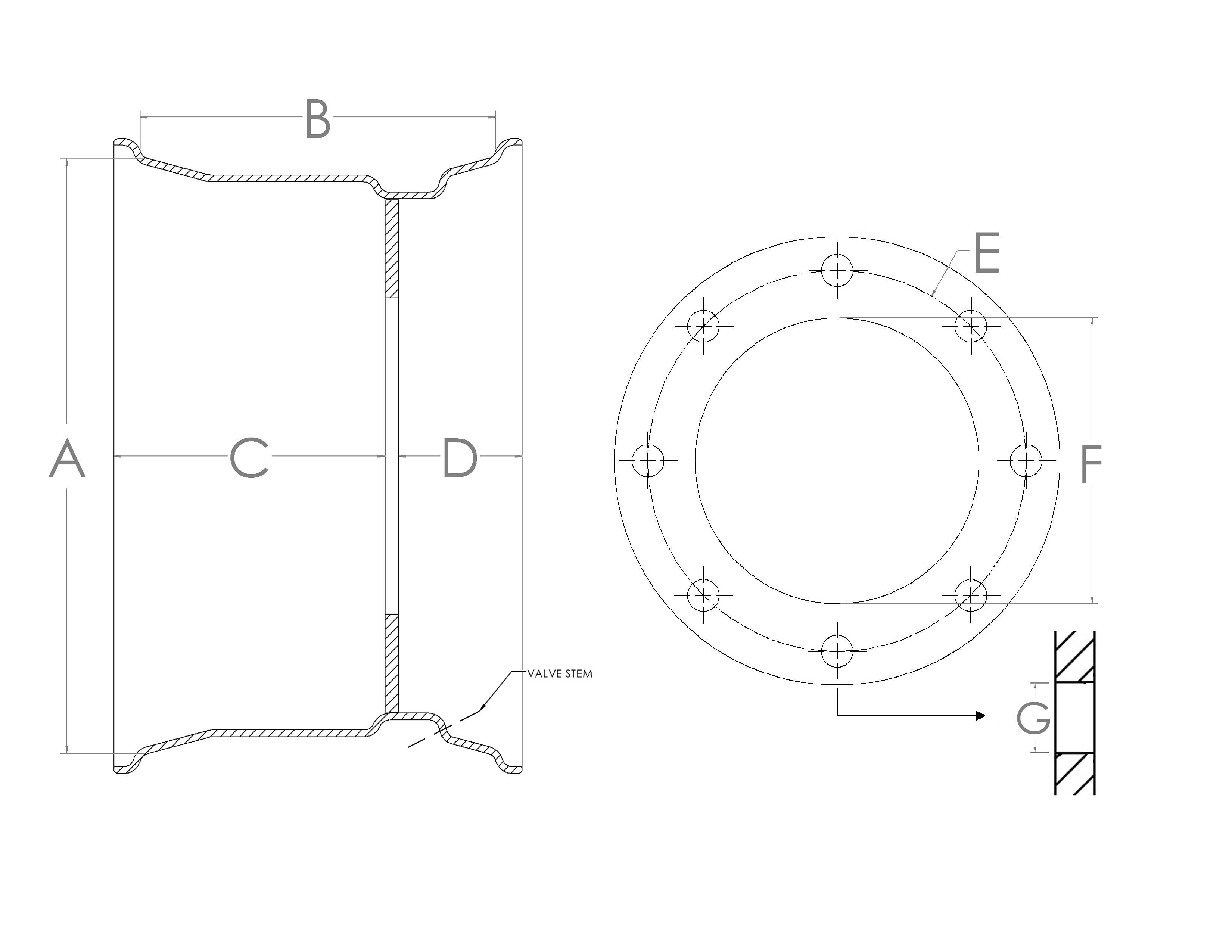 8 Hole JD Rims, John Deere Tractor Rims with 10.826 Bolt Circle : Wold ...