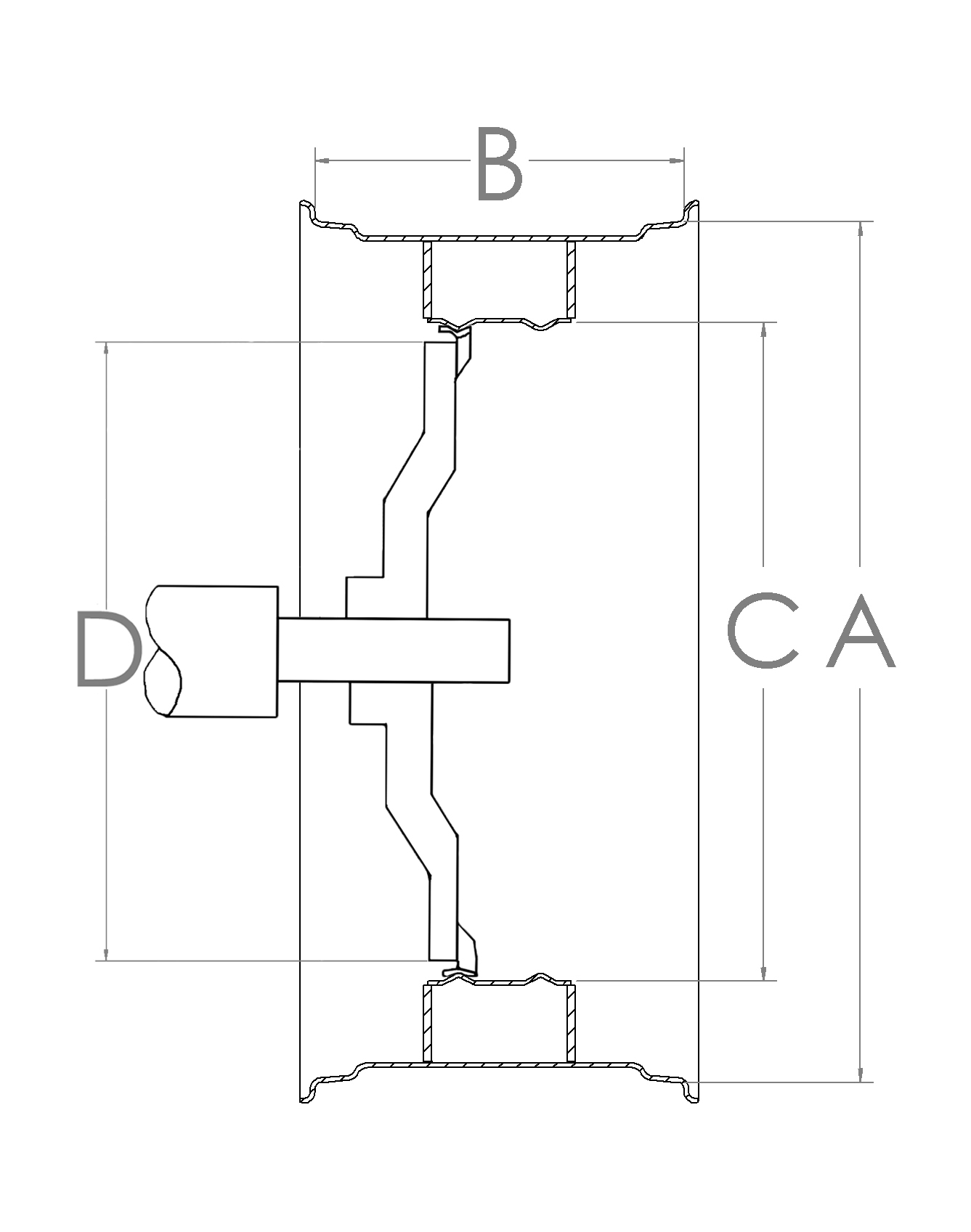 Double Bevel Rims to fit 34inch 12 lug wheel casting : Wold, United ...