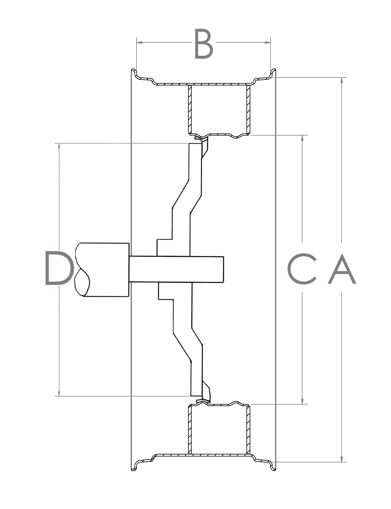 Double Bevel Rims to fit 34inch 12 lug wheel casting : Wold, United ...