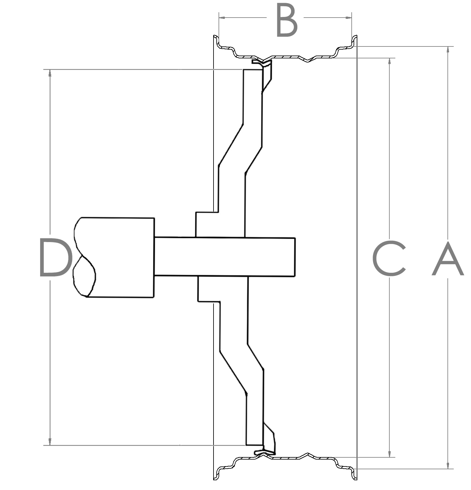 Double Bevel Rims to fit 38 8,12 or 16 lug wheel casting : Wold, United ...