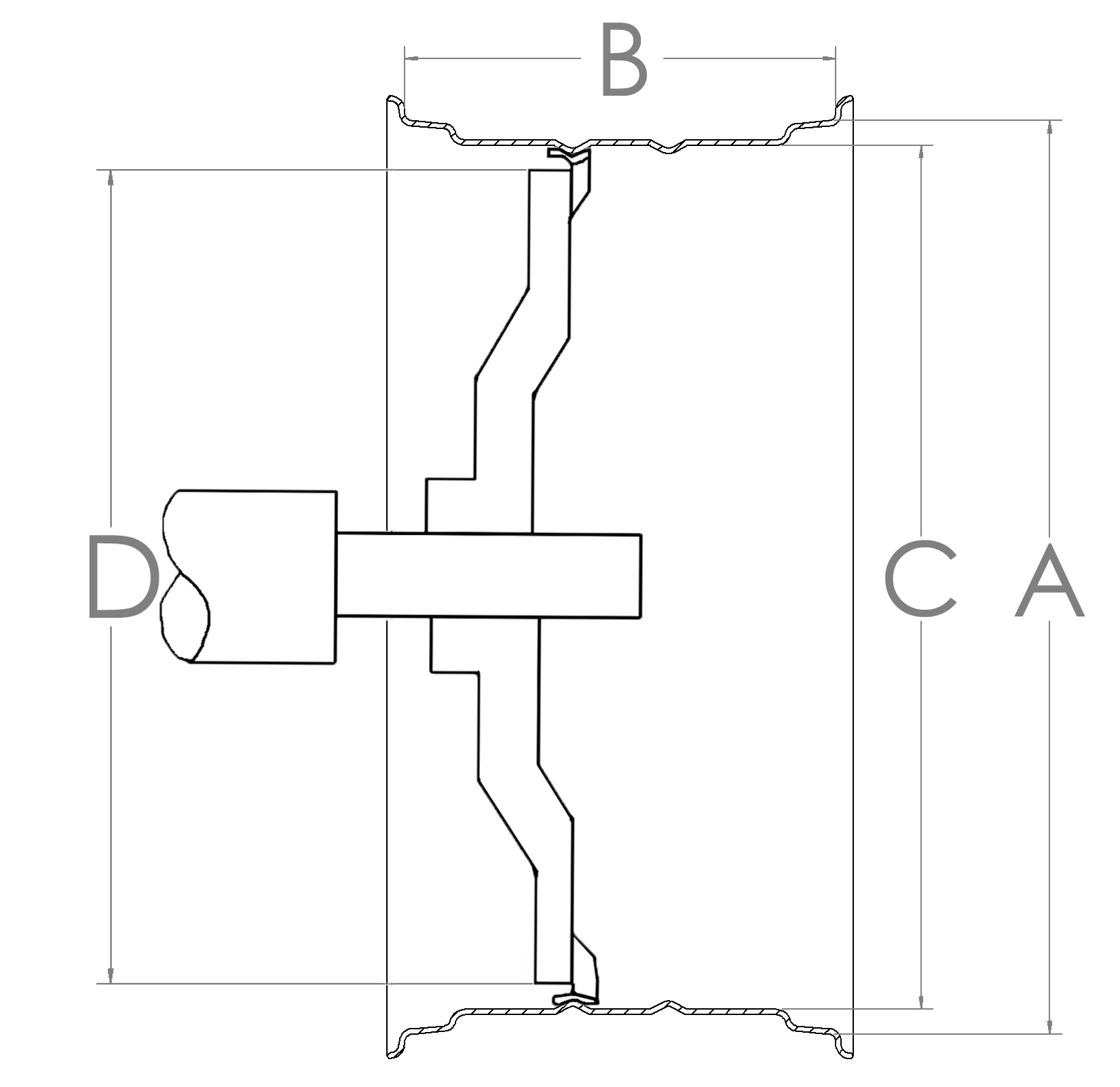 Double Bevel Rims to fit 38 8,12 or 16 lug wheel casting : Wold, United ...