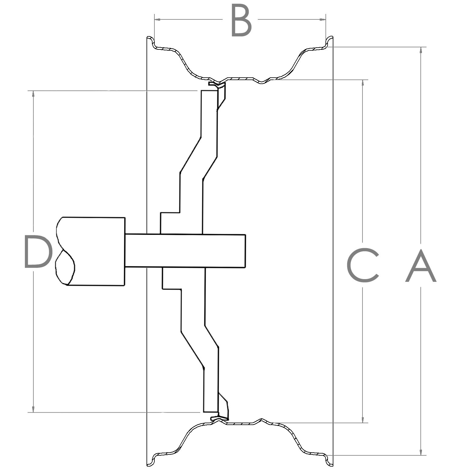 Double Bevel Rims to fit 38 8,12 or 16 lug wheel casting : Wold, United ...