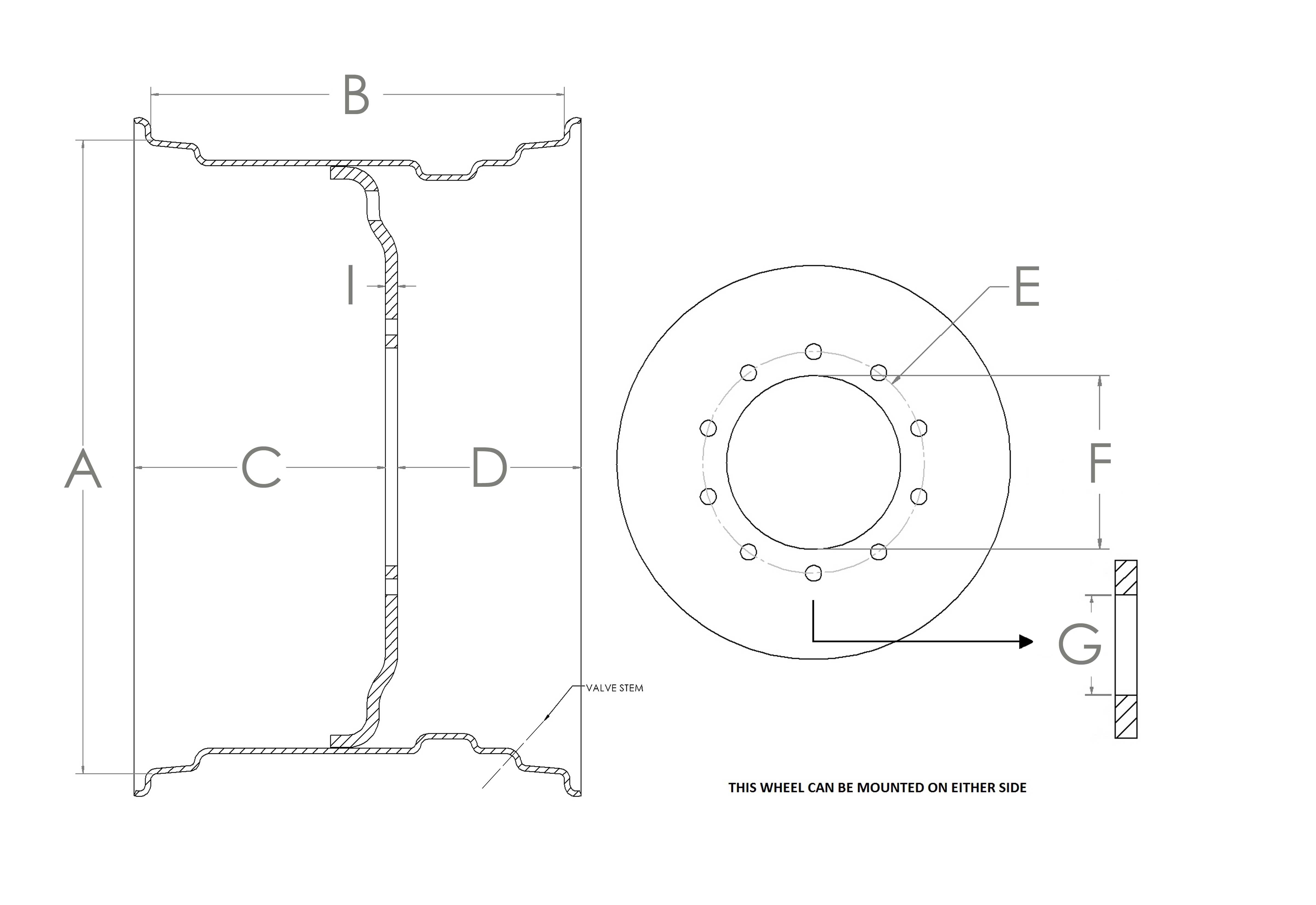 Rear and Front Tractor Ag Rims with 10 Hole and 13.187 Bolt Circle ...