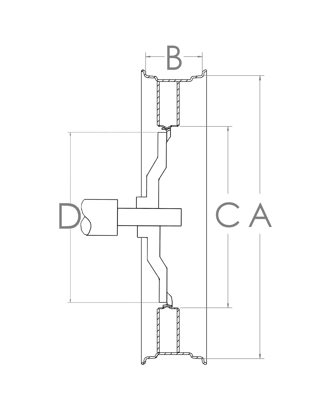 Double Bevel Rims to fit 34inch 12 lug wheel casting : Wold, United ...
