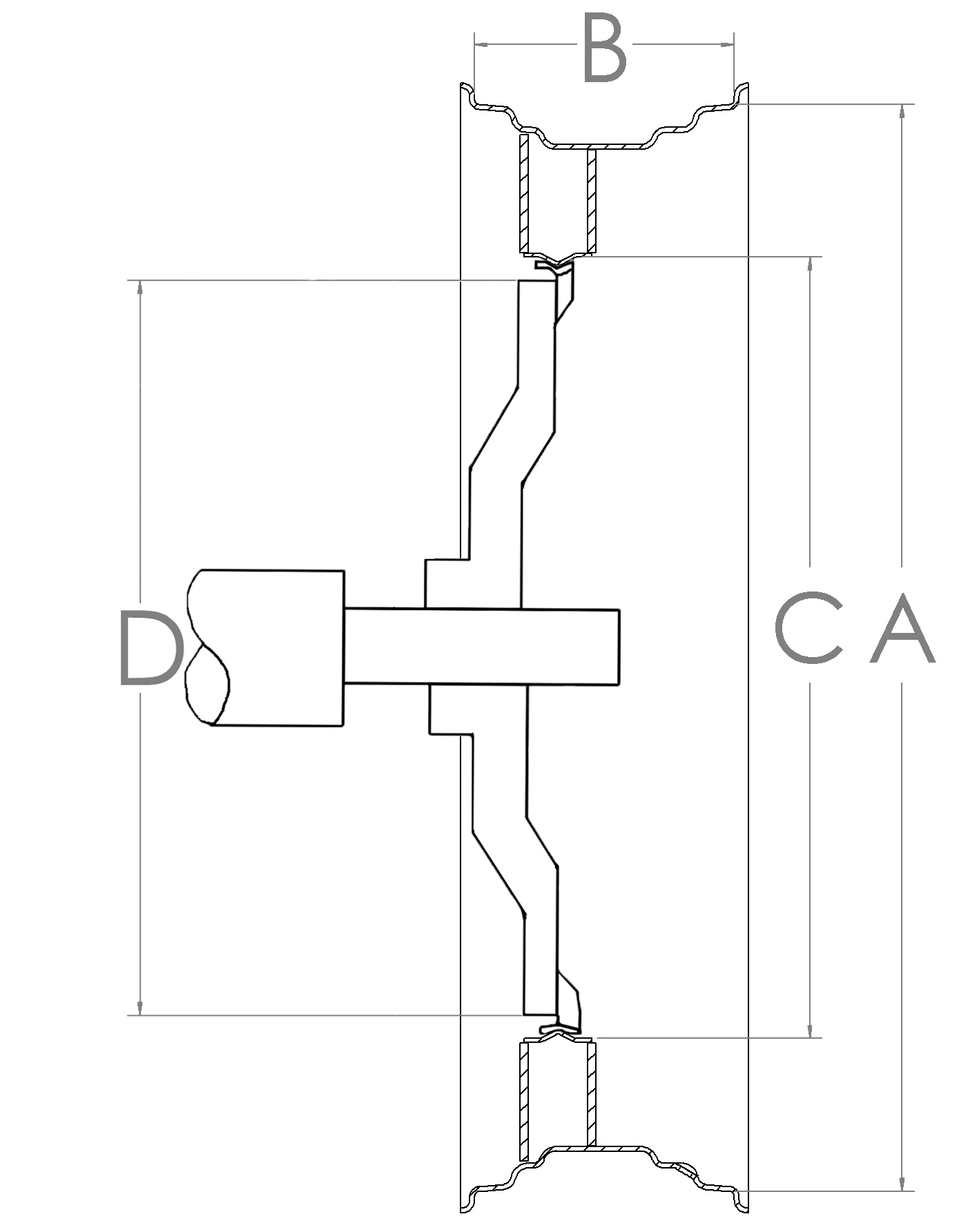 Double Bevel Rims to fit 38 8,12 or 16 lug wheel casting : Wold, United ...