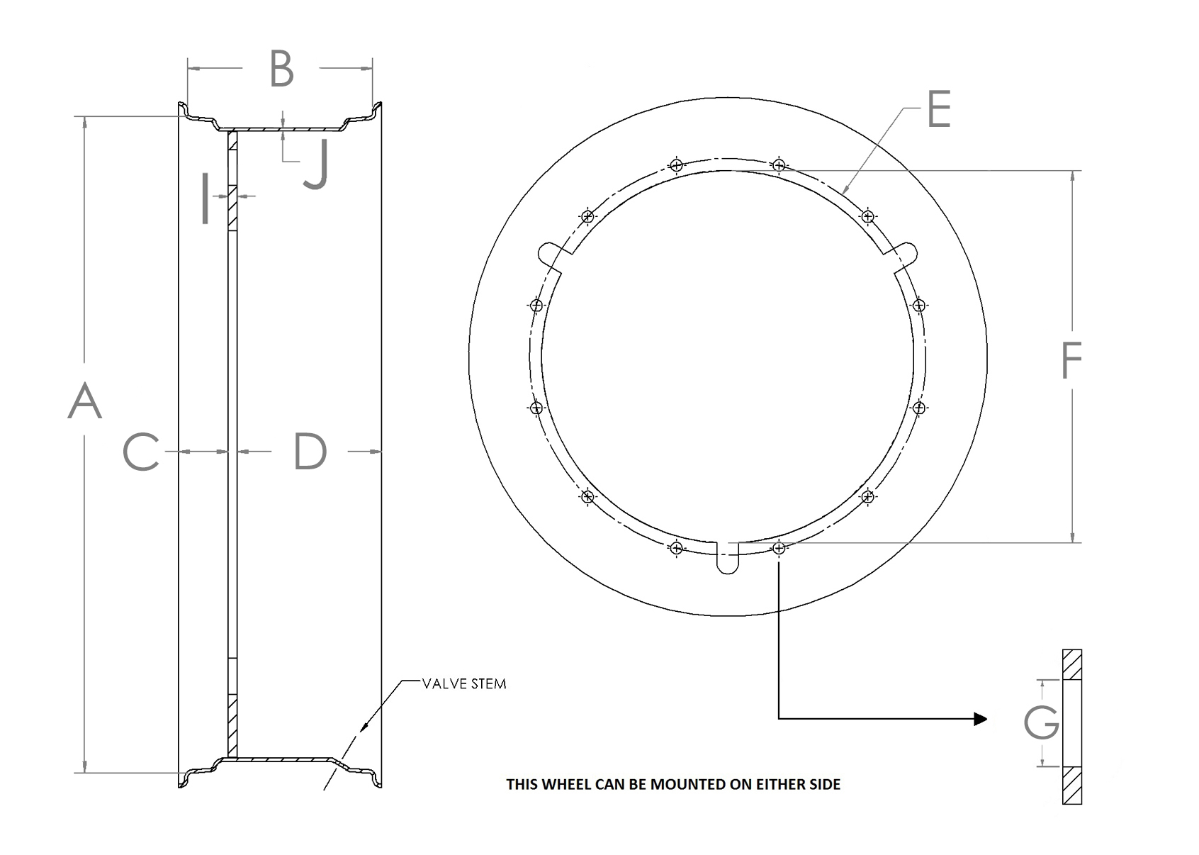 12 Hole JD wheels (32-1/16” B.C.),12 Hole JD Wheel Rims with direct ...